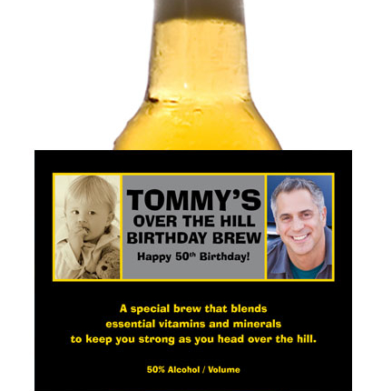 80s Halloween Horror Movie Theme Beer Label - Party411